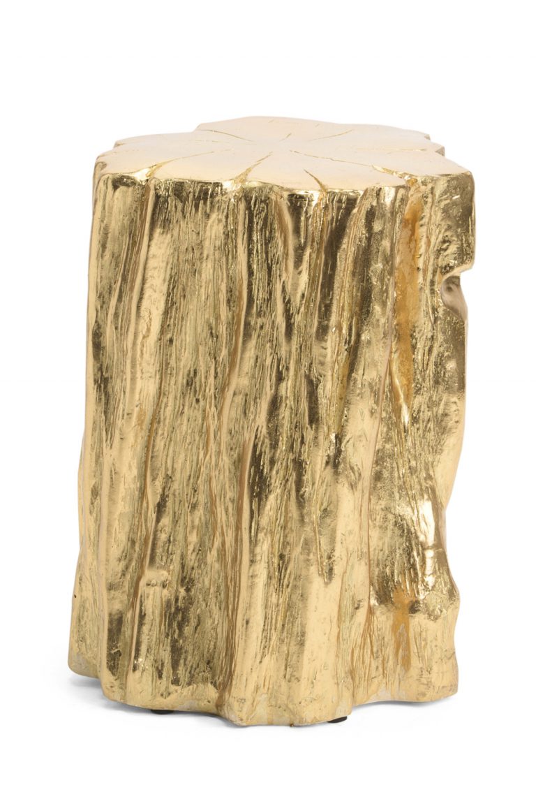 Stool – Gold – Mountain Vibes Specialty Rentals